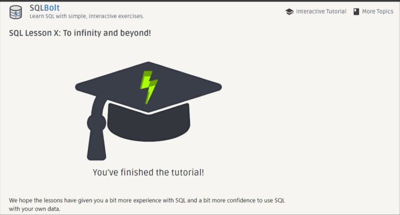 Completed SQL Syntax tutorial at sqlbolt.com | Alvenio Farhan Prayogo ... Completed SQL Syntax tutorial at sqlbolt.com | Alvenio Farhan Prayogo ...