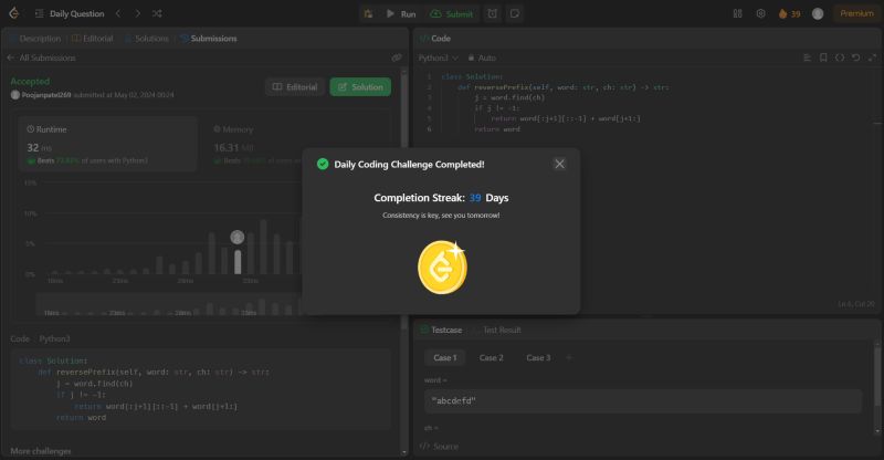 Successfully solved LeetCode challenge | Poojan Patel posted on the ... Successfully solved LeetCode challenge | Poojan Patel posted on the ...