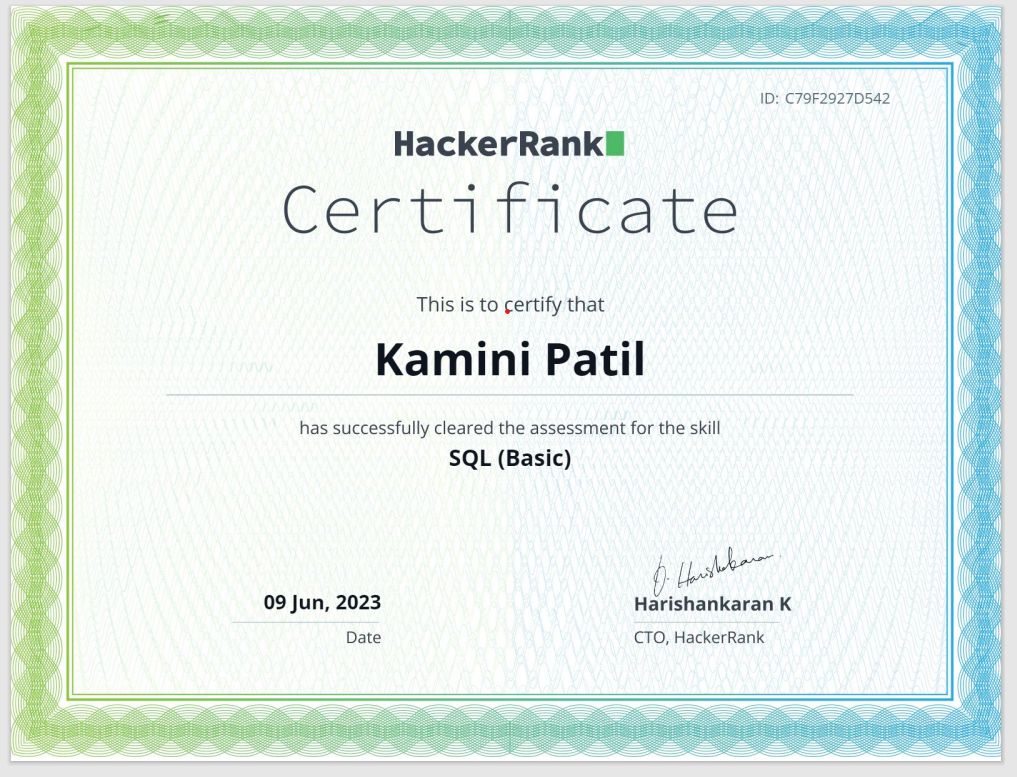 Kamini Patil on LinkedIn: #sqllearner Kamini Patil on LinkedIn: #sqllearner