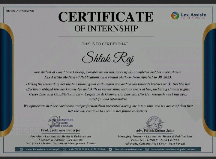 Shlok Raj on LinkedIn: Greatings to all the viewers, i am very glad to ... Shlok Raj on LinkedIn: Greatings to all the viewers, i am very glad to ...