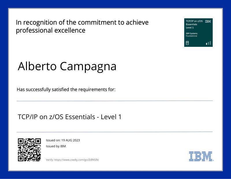 Alberto Jorge Campagna on LinkedIn: #ibm #zos #tcpip Alberto Jorge Campagna on LinkedIn: #ibm #zos #tcpip