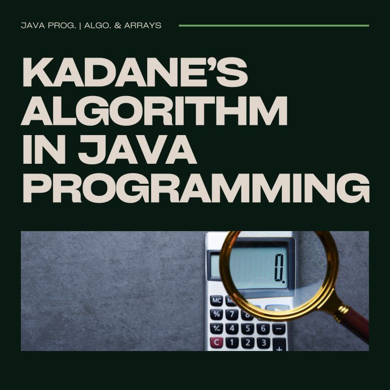 Harsh Soni on LinkedIn: #java #dsa #kadanes #algorithms #array # ... Harsh Soni on LinkedIn: #java #dsa #kadanes #algorithms #array # ...