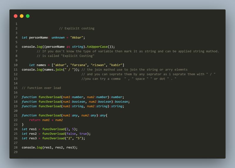 Ghulam Akber on LinkedIn: #typescript #codingjourney #developerlife Ghulam Akber on LinkedIn: #typescript #codingjourney #developerlife