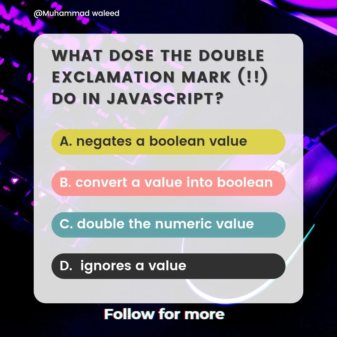 Muhammad Waleed on LinkedIn: #javascript #javascriptlearning #quiz # ... Muhammad Waleed on LinkedIn: #javascript #javascriptlearning #quiz # ...