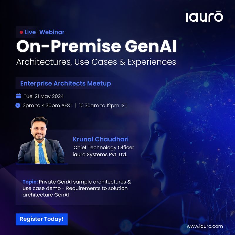 iauro Systems Pvt. Ltd. on LinkedIn: #genai #ai #sdlc #webinar # ... iauro Systems Pvt. Ltd. on LinkedIn: #genai #ai #sdlc #webinar # ...
