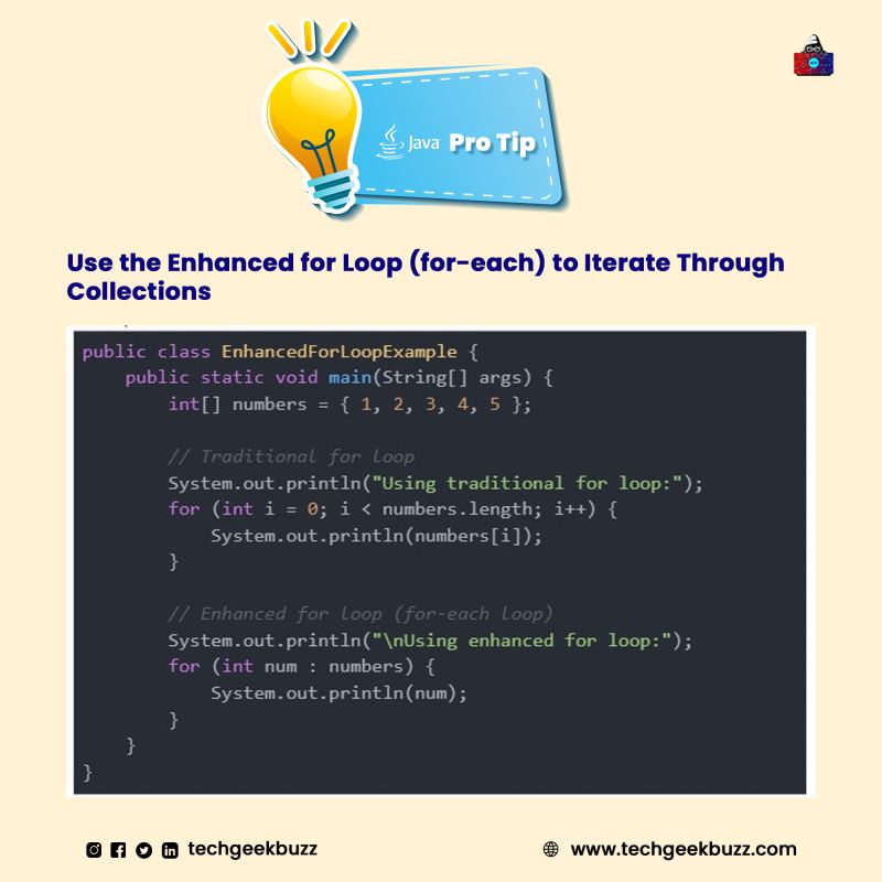 TechGeekBuzz on LinkedIn: #java #javaprogramming #javaprotip #protips # ... TechGeekBuzz on LinkedIn: #java #javaprogramming #javaprotip #protips # ...