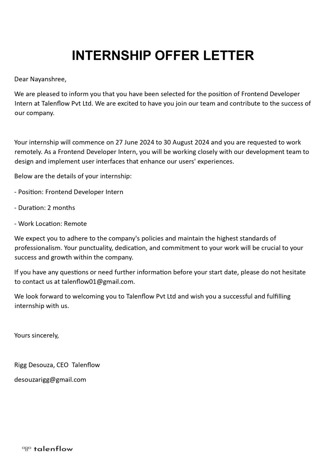 Nayanshree Tripathi on LinkedIn: #frontenddevelopment #internship # ... Nayanshree Tripathi on LinkedIn: #frontenddevelopment #internship # ...