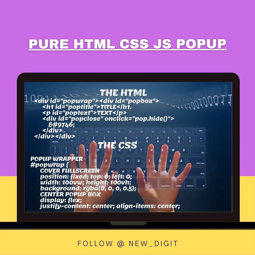 Manish Rajora on LinkedIn: #html #htmlpopup #css #js #csspopup #htmlcss ... Manish Rajora on LinkedIn: #html #htmlpopup #css #js #csspopup #htmlcss ...