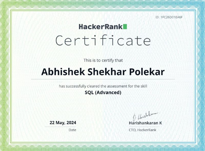 Abhishek Polekar on LinkedIn: #sql #advancedsql #dataanalysis # ... Abhishek Polekar on LinkedIn: #sql #advancedsql #dataanalysis # ...