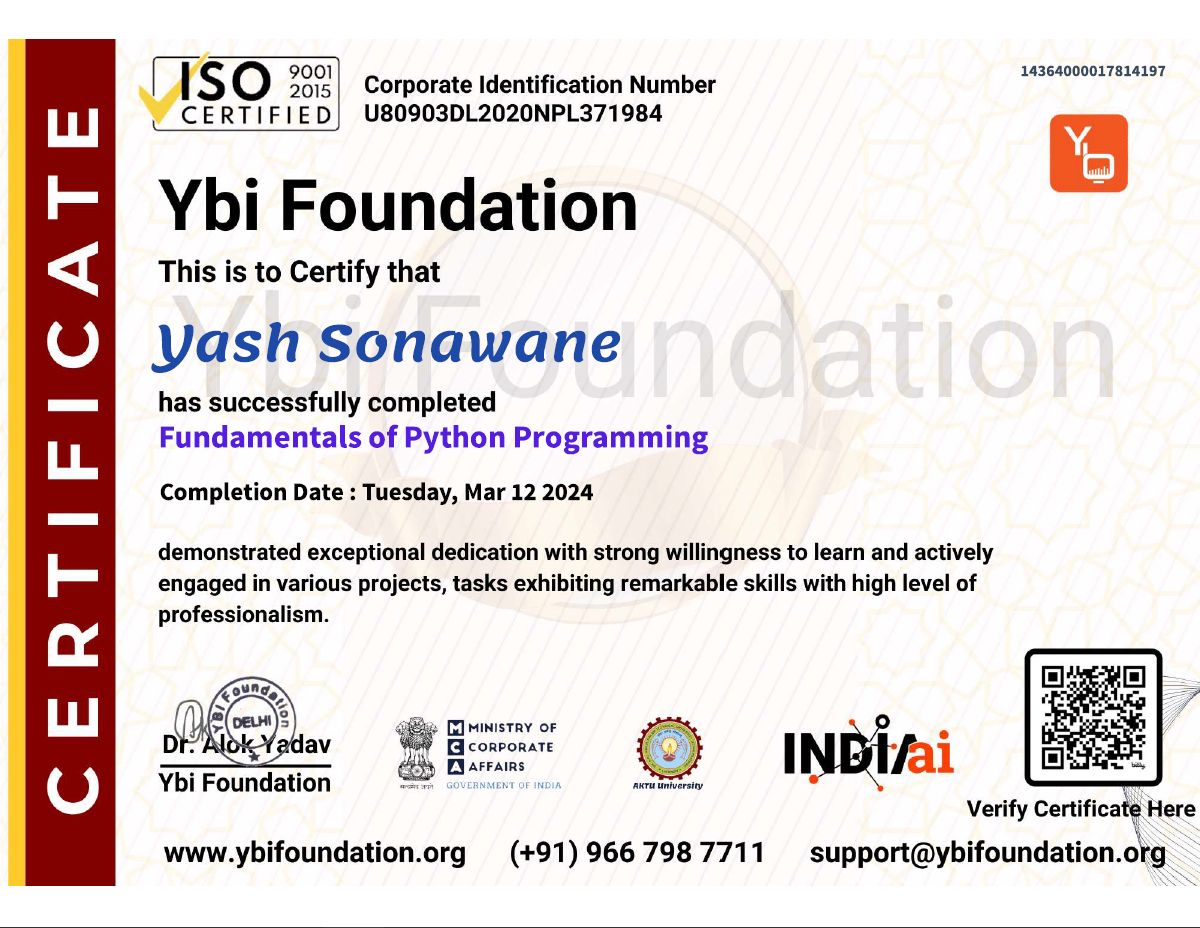 Yash Sonawane on LinkedIn: Python Programming Foundation Course ... Yash Sonawane on LinkedIn: Python Programming Foundation Course ...