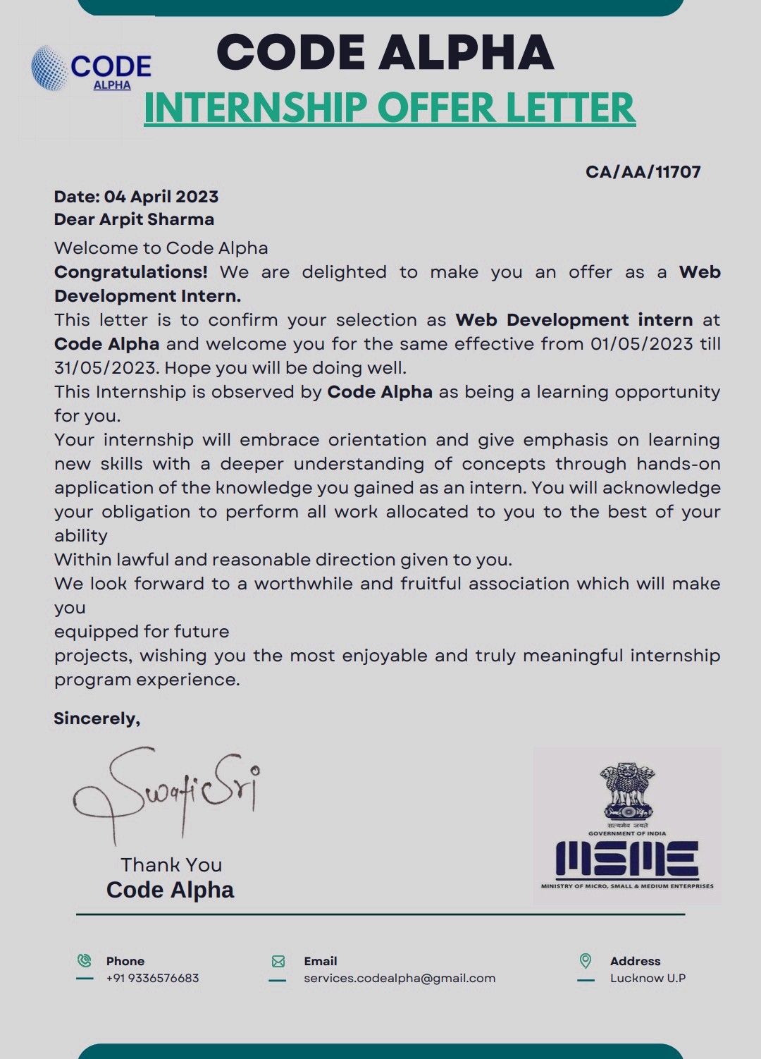 Arpit Sharma on LinkedIn: #internship #codealpha #webdevelopment Arpit Sharma on LinkedIn: #internship #codealpha #webdevelopment