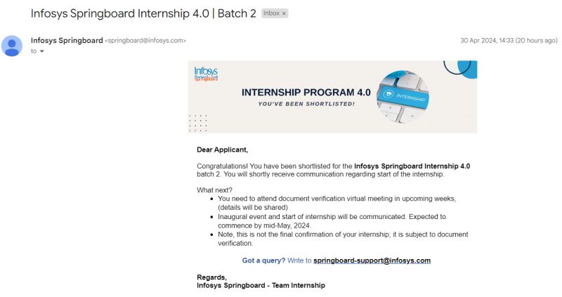 Rohan Baviskar on LinkedIn: #infosysinternship #springboard4 #excited Rohan Baviskar on LinkedIn: #infosysinternship #springboard4 #excited
