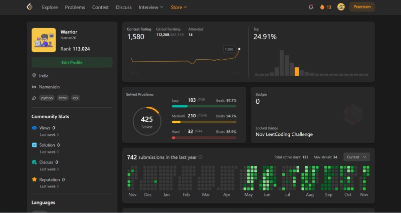 Naman Jain on LinkedIn: #connections #codingchallenges #leetcode # ... Naman Jain on LinkedIn: #connections #codingchallenges #leetcode # ...