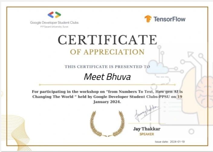Meet Bhuva on LinkedIn: #gdsc #ppsu #gdsc #tensorflow #google Meet Bhuva on LinkedIn: #gdsc #ppsu #gdsc #tensorflow #google