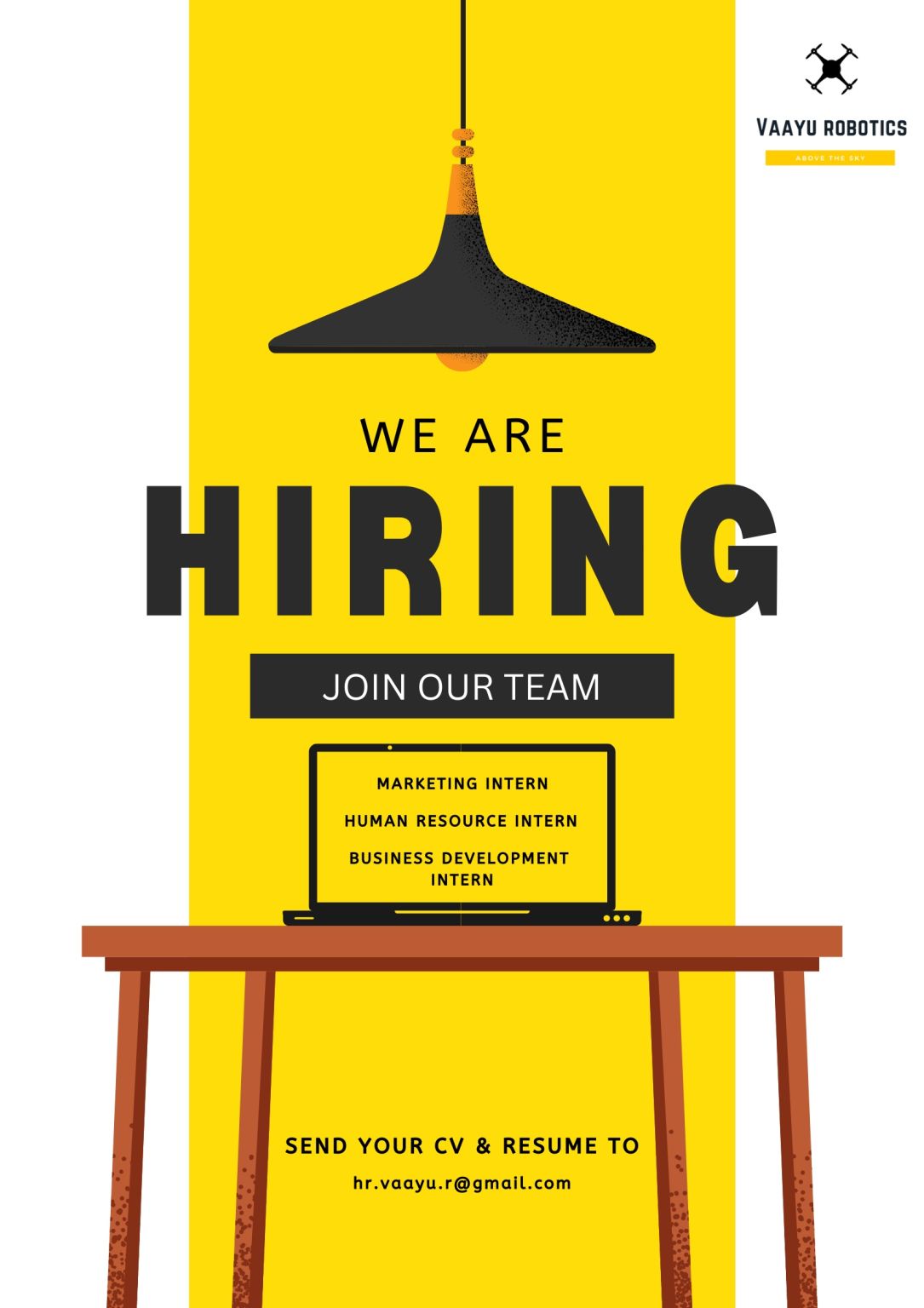 Pratyush Sunoj on LinkedIn: Join Vaayu Robotics 🚀 – We're Hiring! Vaayu ... Pratyush Sunoj on LinkedIn: Join Vaayu Robotics 🚀 – We're Hiring! Vaayu ...