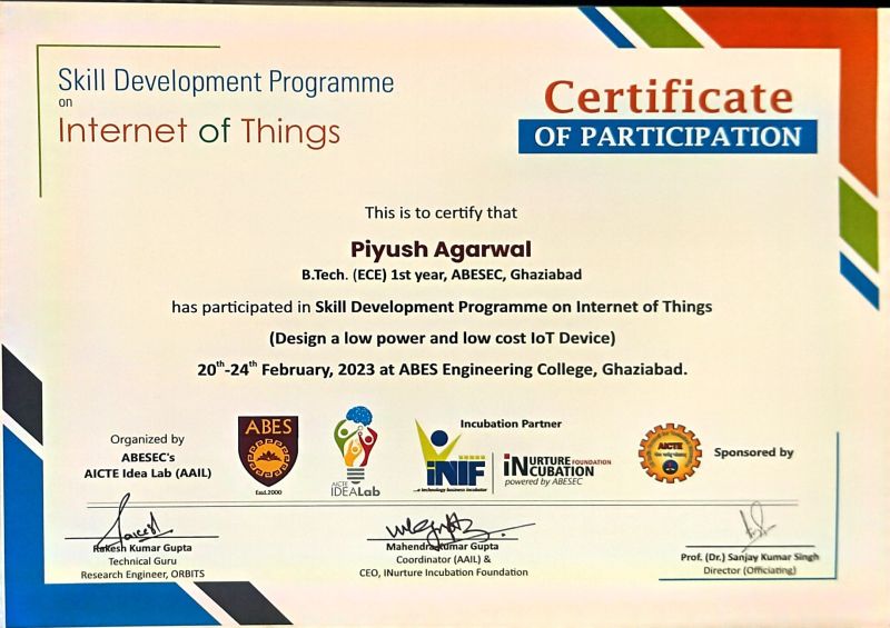 Piyush Agarwal on LinkedIn: I’m happy to share that I’ve obtained a new ... Piyush Agarwal on LinkedIn: I’m happy to share that I’ve obtained a new ...