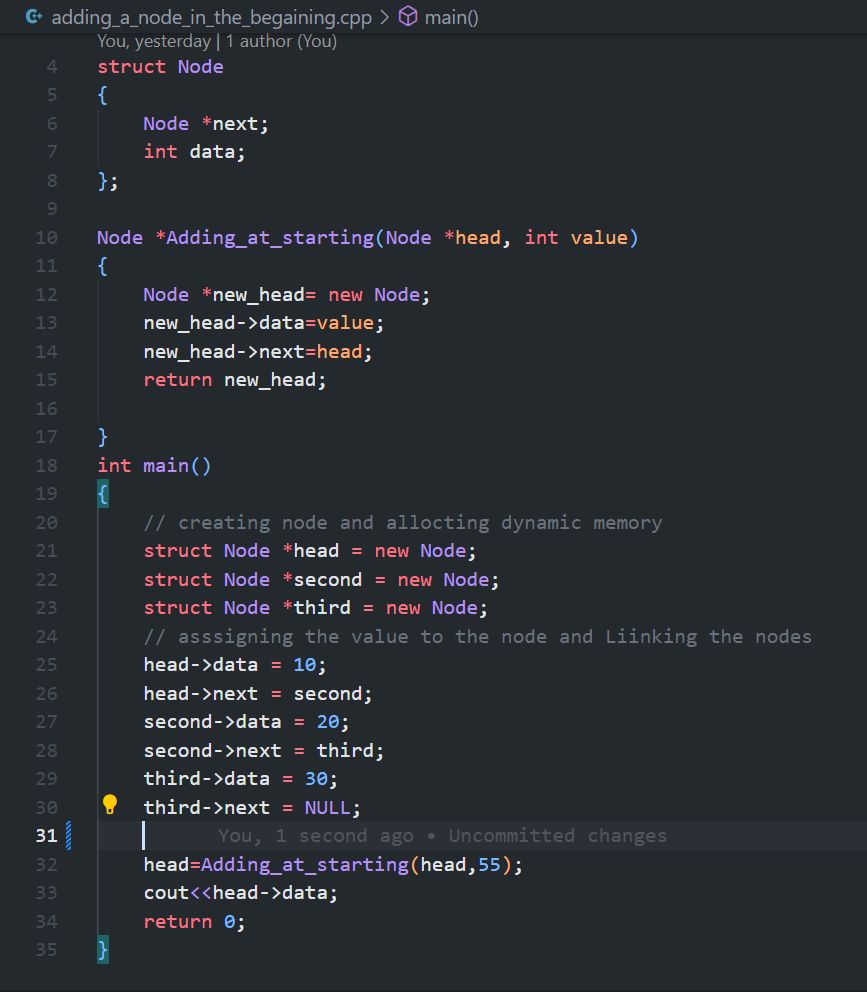 Shubham Arman on LinkedIn: #day3 #linkedlists #codingprogress Shubham Arman on LinkedIn: #day3 #linkedlists #codingprogress
