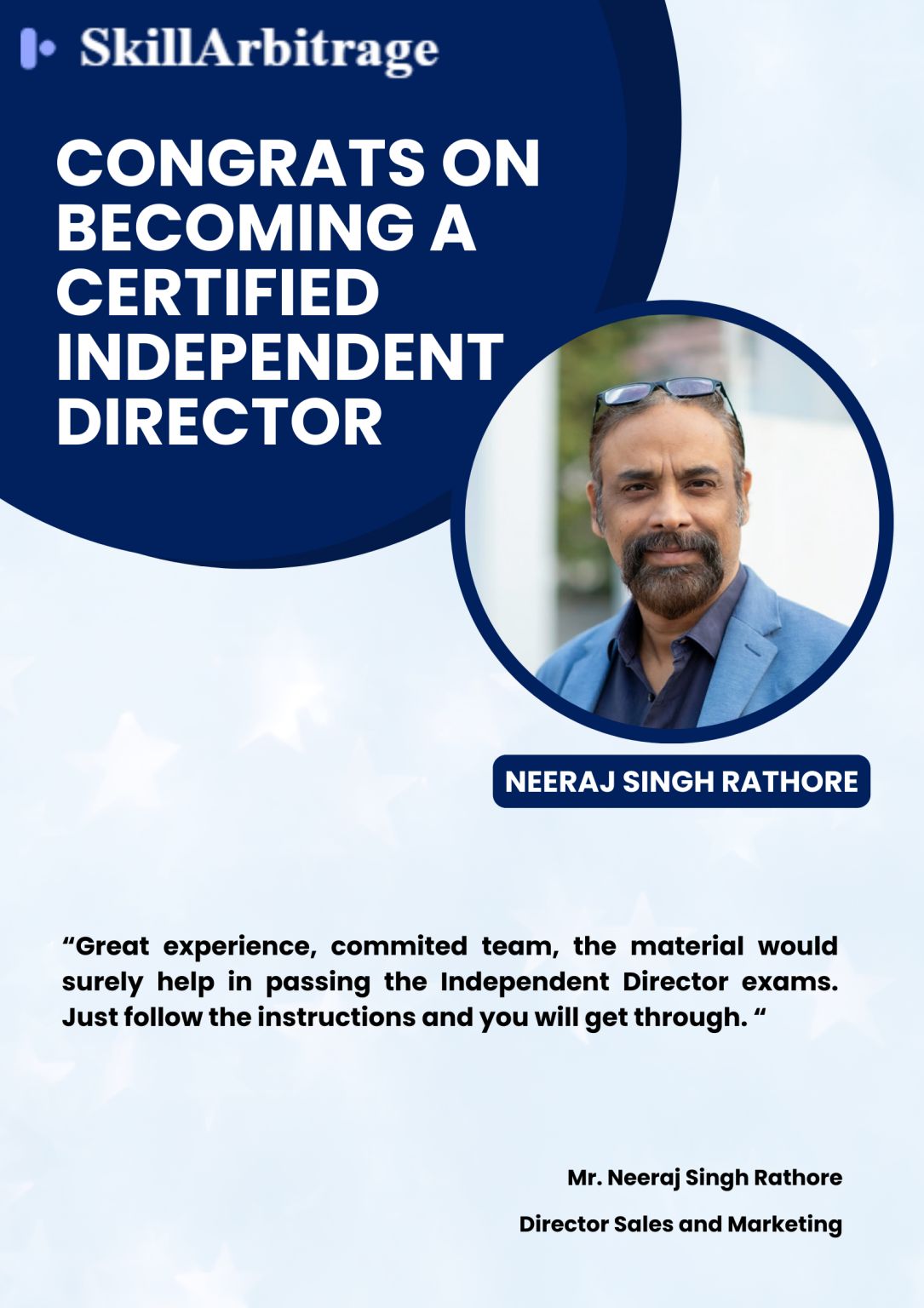 Priyanka Karwa on LinkedIn: Congratulations to Mr. Neeraj Singh Rathore ... Priyanka Karwa on LinkedIn: Congratulations to Mr. Neeraj Singh Rathore ...