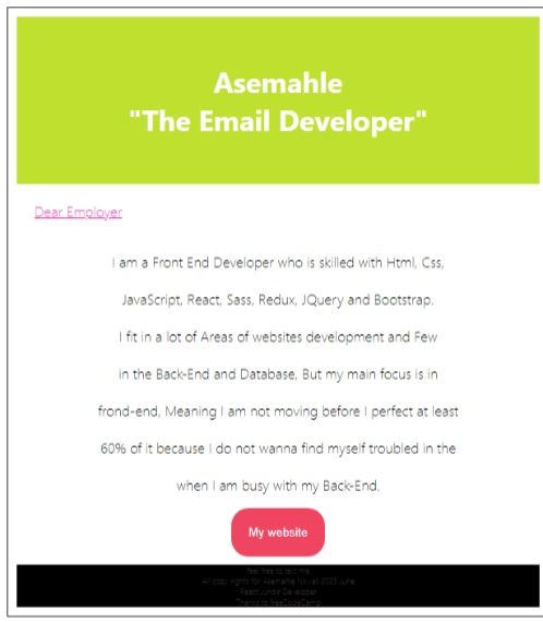 Asemahle Nkwali on LinkedIn: #html #developer #job #email #frontend # ... Asemahle Nkwali on LinkedIn: #html #developer #job #email #frontend # ...