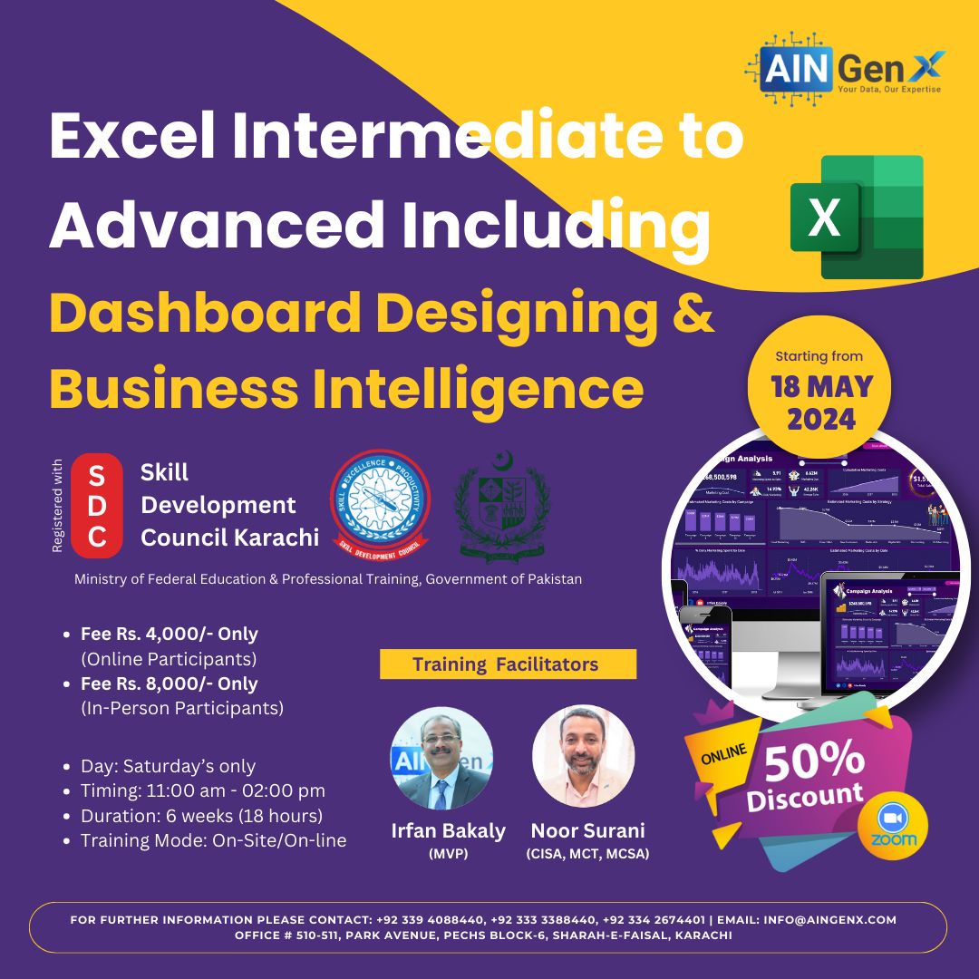 AIN GenX on LinkedIn: Unlock the power of Excel with Advanced Dashboard ... AIN GenX on LinkedIn: Unlock the power of Excel with Advanced Dashboard ...