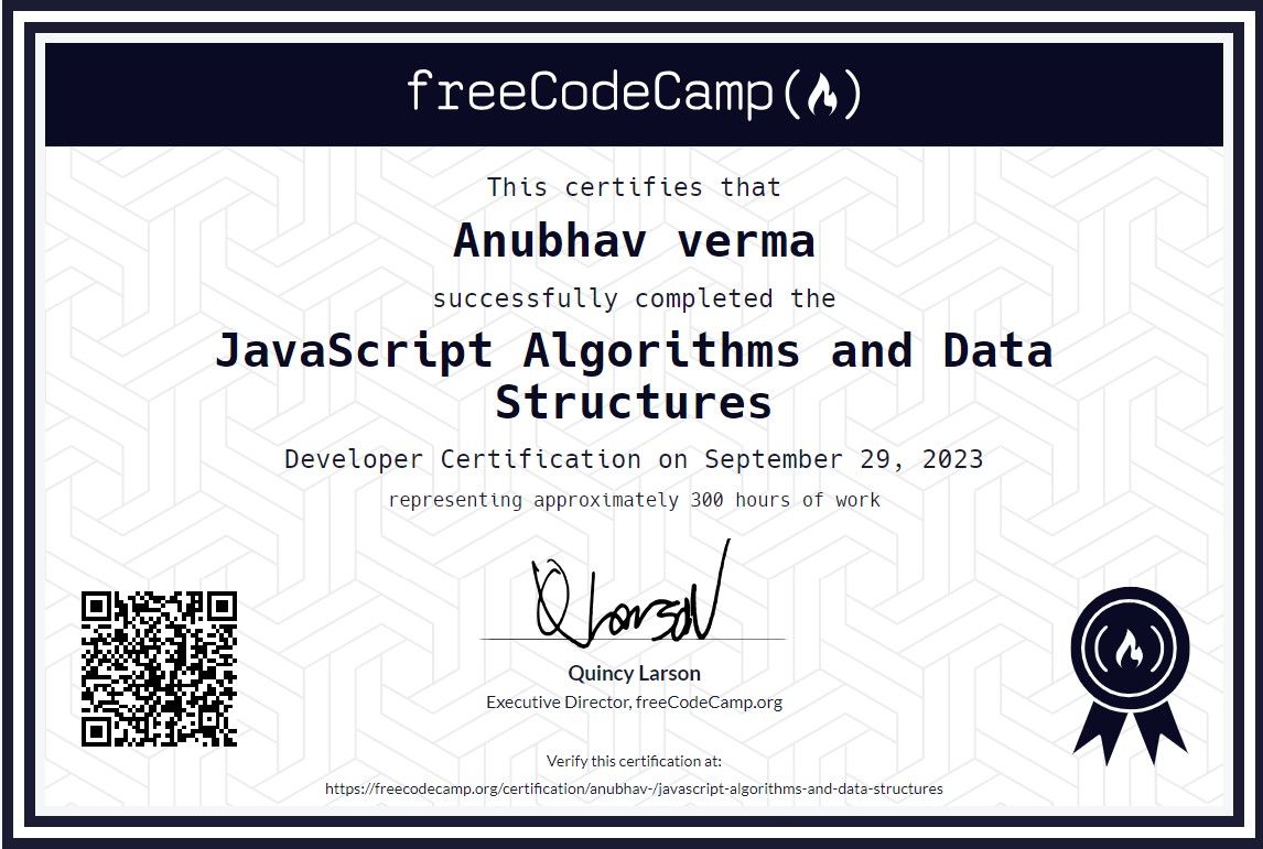 Completed JavaScript Data Structures and Algorithms | Anubhav Verma ... Completed JavaScript Data Structures and Algorithms | Anubhav Verma ...