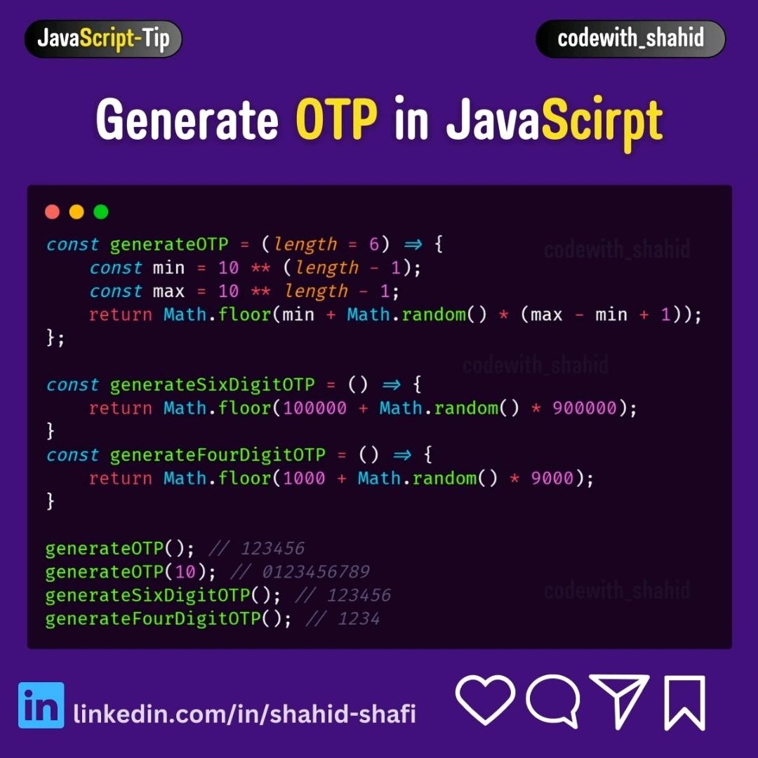 Shahid Shafi on LinkedIn: #code #coding #javascript #codingtips # ... Shahid Shafi on LinkedIn: #code #coding #javascript #codingtips # ...