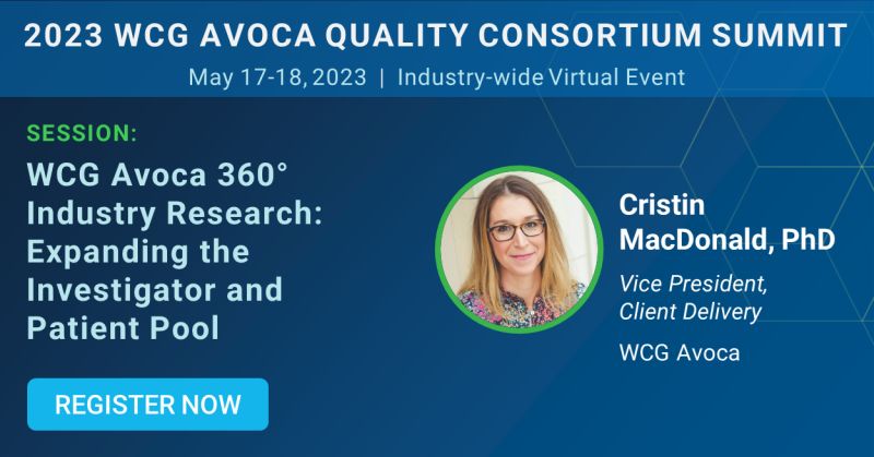 Avoca, A WCG Company on LinkedIn: 2023 WCG Avoca Quality Consortium Summit Avoca, A WCG Company on LinkedIn: 2023 WCG Avoca Quality Consortium Summit