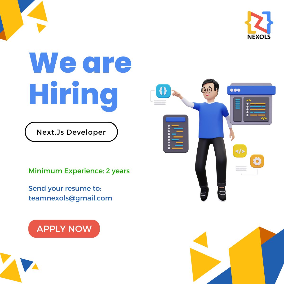 Nexols on LinkedIn: #nextjs #nextjs13 #hiring #joinourteam Nexols on LinkedIn: #nextjs #nextjs13 #hiring #joinourteam