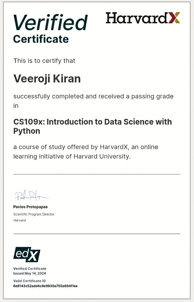 Veeroji kiran on LinkedIn: Hello everyone! I have successfully ... Veeroji kiran on LinkedIn: Hello everyone! I have successfully ...