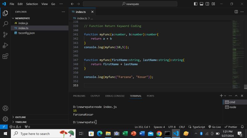 Farzana Kosar on LinkedIn: Function Return Keyword and Return Type Coding Farzana Kosar on LinkedIn: Function Return Keyword and Return Type Coding