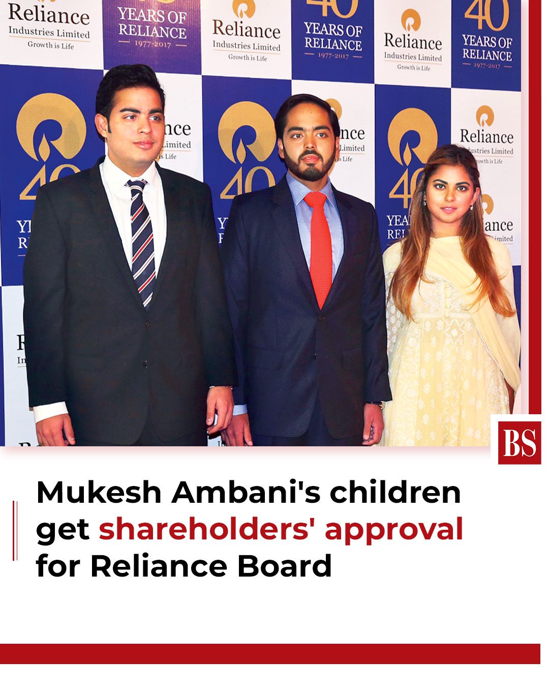 Business Standard on LinkedIn: Reliance Industries shareholders approve ... Business Standard on LinkedIn: Reliance Industries shareholders approve ...