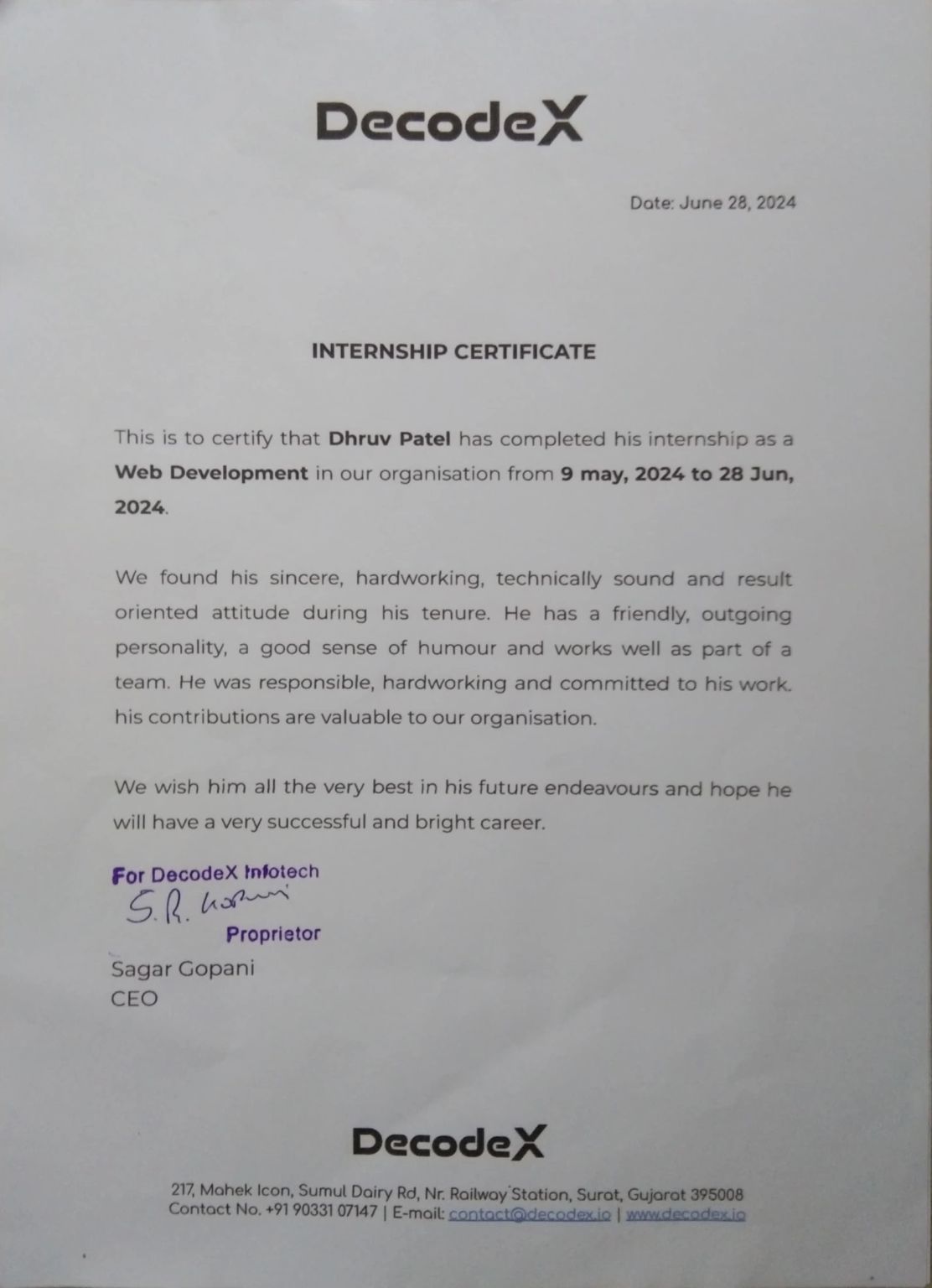 Patel Dhruv on LinkedIn: #internship #react #webdevelopment # ... Patel Dhruv on LinkedIn: #internship #react #webdevelopment # ...