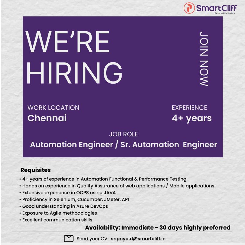 Priya Dheepakram on LinkedIn: #automationtesting #java #selenium # ... Priya Dheepakram on LinkedIn: #automationtesting #java #selenium # ...