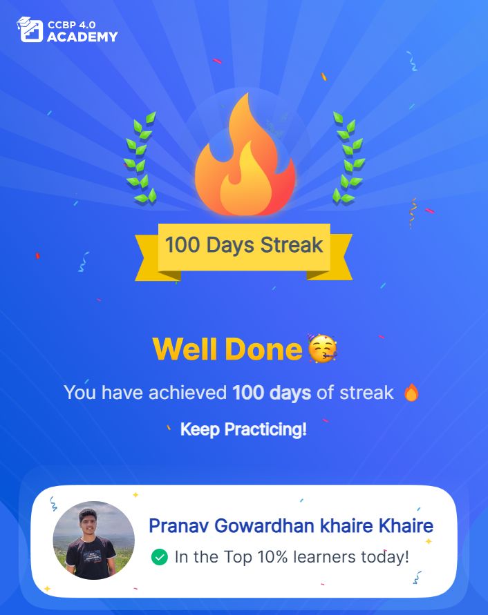 Pranav Khaire on LinkedIn: #learningjourney #milestone # ... Pranav Khaire on LinkedIn: #learningjourney #milestone # ...