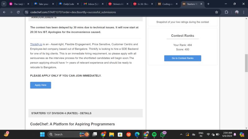 Akashdeep Sodhi on LinkedIn: #codingchallenge #codechef # ... Akashdeep Sodhi on LinkedIn: #codingchallenge #codechef # ...
