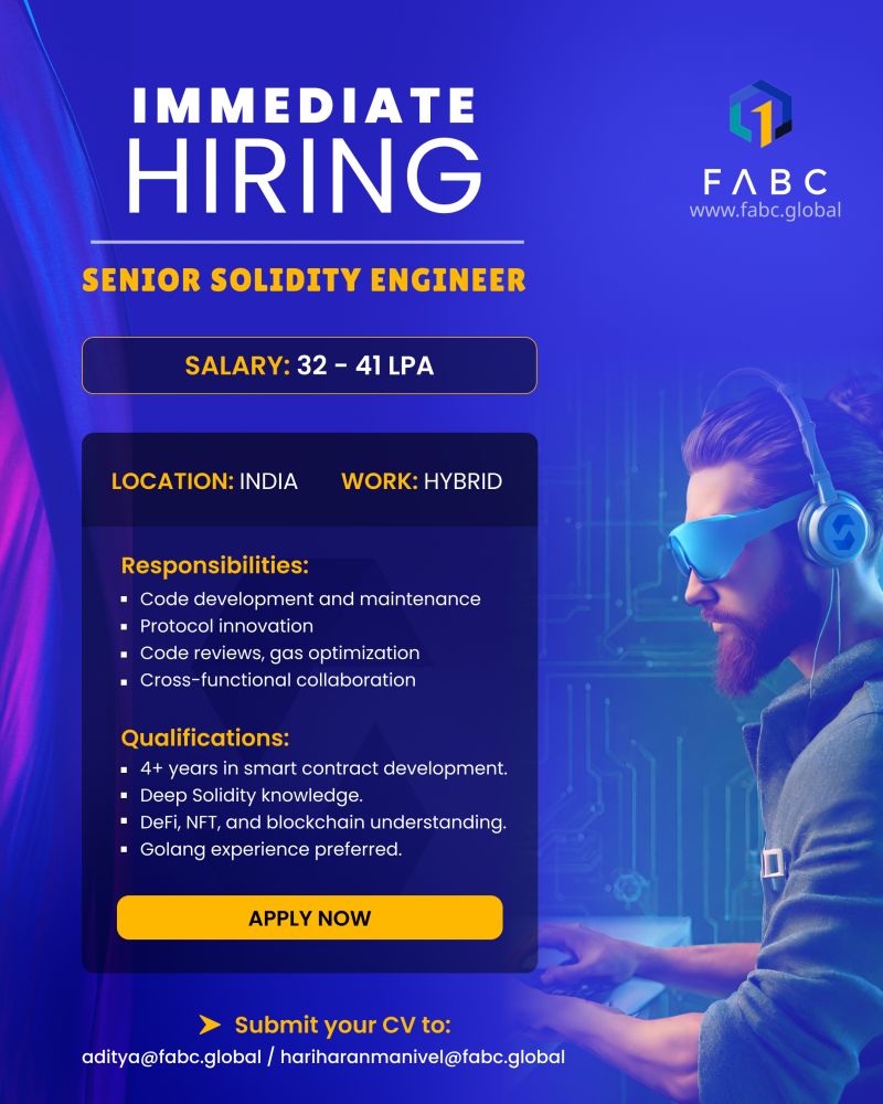 FABC LLC on LinkedIn: #solidity #defi #nft #blockchain #techjobs # ... FABC LLC on LinkedIn: #solidity #defi #nft #blockchain #techjobs # ...
