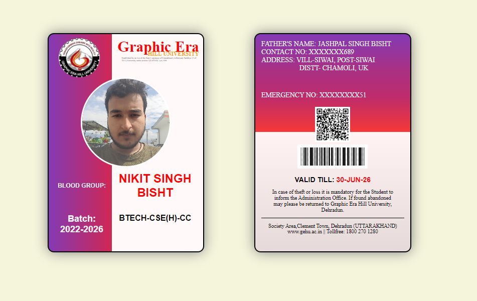 🎓 Created my college ID card using HTML and CSS! 💻 #CodingJourney #HTML ... 🎓 Created my college ID card using HTML and CSS! 💻 #CodingJourney #HTML ...