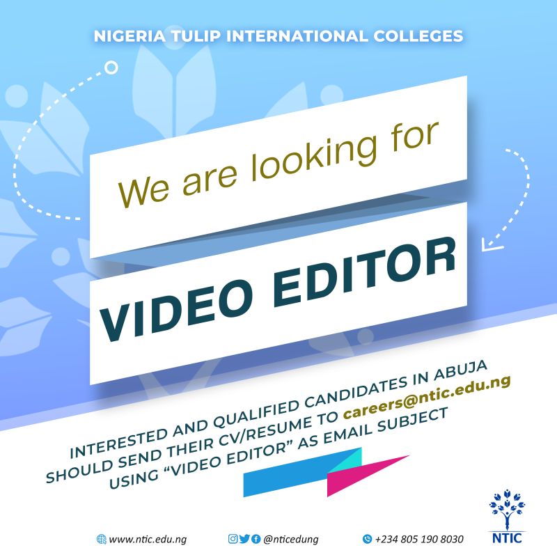 Nigerian Tulip International Colleges (NTIC) on LinkedIn: #vacancy # ... Nigerian Tulip International Colleges (NTIC) on LinkedIn: #vacancy # ...