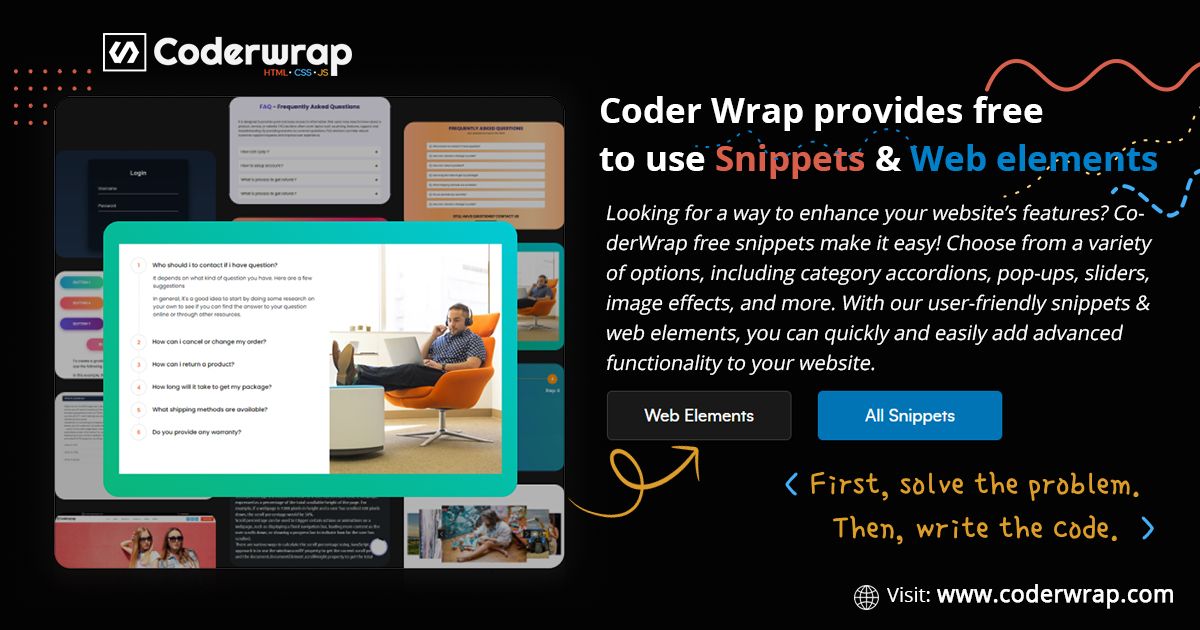 Coder Wrap on LinkedIn: #coderwrap #html5 #htmlcss #snippets #accordion ... Coder Wrap on LinkedIn: #coderwrap #html5 #htmlcss #snippets #accordion ...