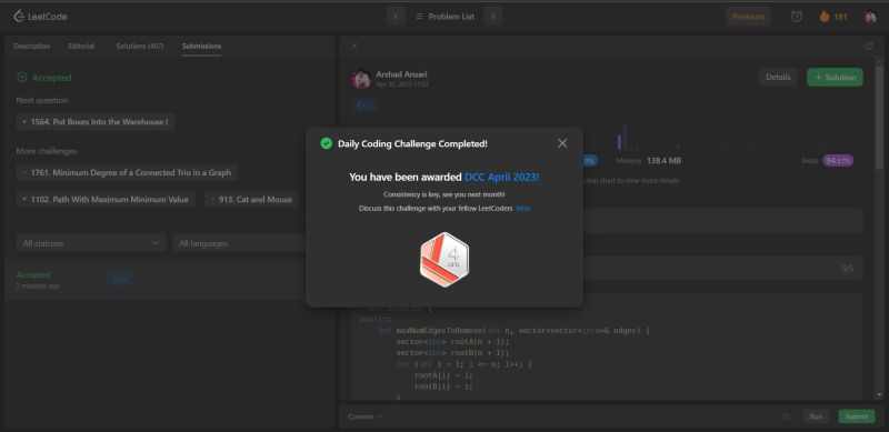 Arshad Ansari on LinkedIn: #coding #dailychallenge #leetcode # ... Arshad Ansari on LinkedIn: #coding #dailychallenge #leetcode # ...