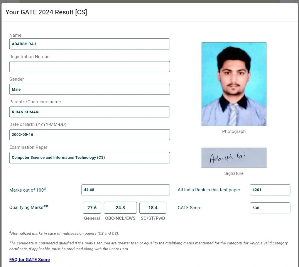 Adarsh Raj on LinkedIn: #gate2024 Adarsh Raj on LinkedIn: #gate2024