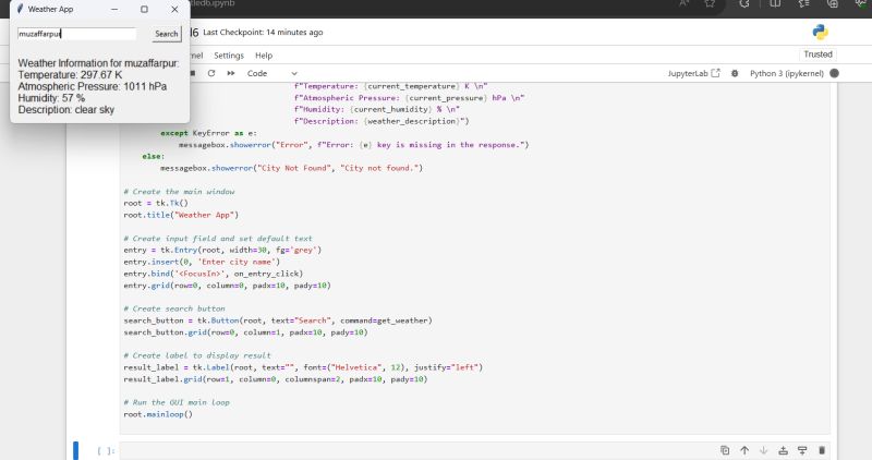 Siddharth Ranjan on LinkedIn: #pythonprogramming #weatherapp # ... Siddharth Ranjan on LinkedIn: #pythonprogramming #weatherapp # ...