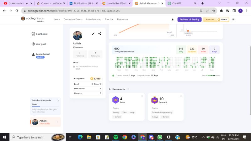 Ashish Khurana on LinkedIn: #leetcode #codingjourney Ashish Khurana on LinkedIn: #leetcode #codingjourney