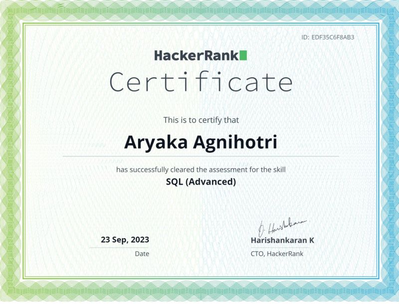 Aryaka Agnihotri on LinkedIn: #sql #sqlqueries #sqlquery #hackerrank # ... Aryaka Agnihotri on LinkedIn: #sql #sqlqueries #sqlquery #hackerrank # ...