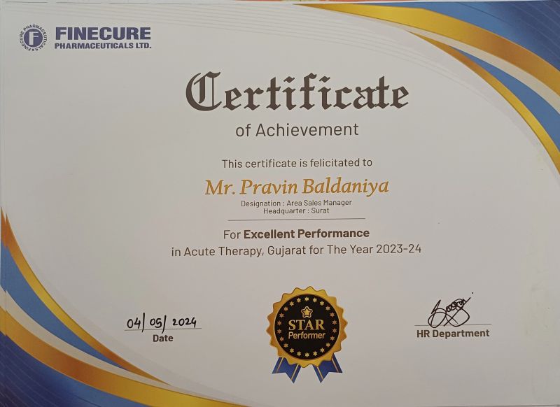 PRAVIN BALDANIYA on LinkedIn: Glad to share that I have awarded for ... PRAVIN BALDANIYA on LinkedIn: Glad to share that I have awarded for ...