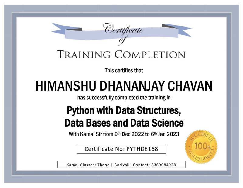 Himanshu Chavan on LinkedIn: #python #coding #learning #programming # ... Himanshu Chavan on LinkedIn: #python #coding #learning #programming # ...