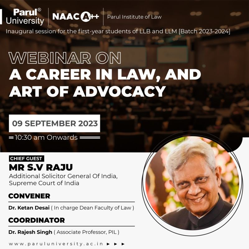 Rajesh Kumar Singh on LinkedIn: Parul Institute of Law, Parul ... Rajesh Kumar Singh on LinkedIn: Parul Institute of Law, Parul ...