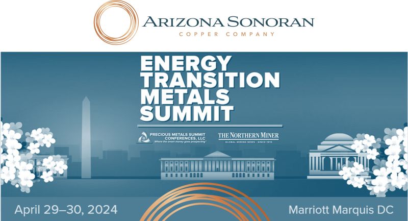 Arizona Sonoran Copper Company Inc. (ASCU:TSX | ASCUF:OTCQX) on ... Arizona Sonoran Copper Company Inc. (ASCU:TSX | ASCUF:OTCQX) on ...