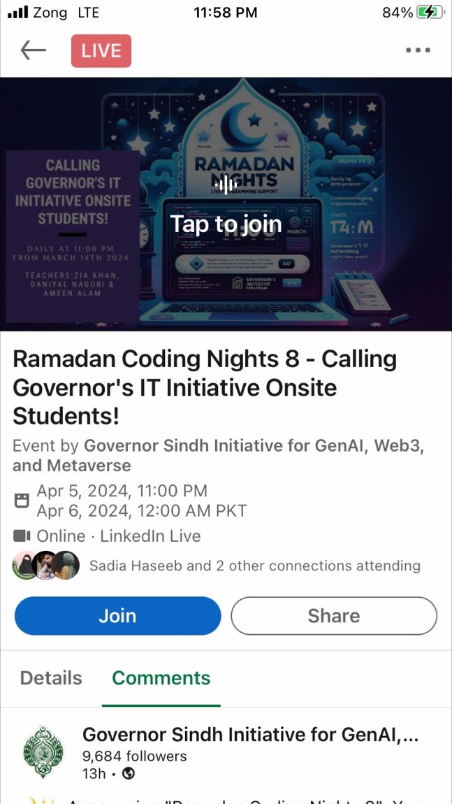 Rai Ammar on LinkedIn: #codingevent #techenthusiasts Rai Ammar on LinkedIn: #codingevent #techenthusiasts