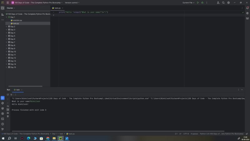 Nikhilesh Iyer on LinkedIn: #100daysofcode #python #codingjourney # ... Nikhilesh Iyer on LinkedIn: #100daysofcode #python #codingjourney # ...